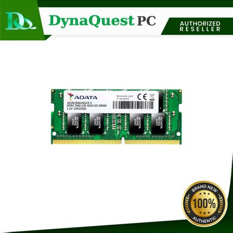 Adata Sodimm 4gb Ddr4 2666mhz Ad4s2666j4g19 S Lazada Ph