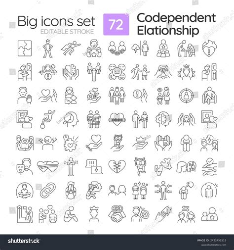 2d Editable Black Thin Line Big Stock Vector Royalty Free 2422452515 Shutterstock