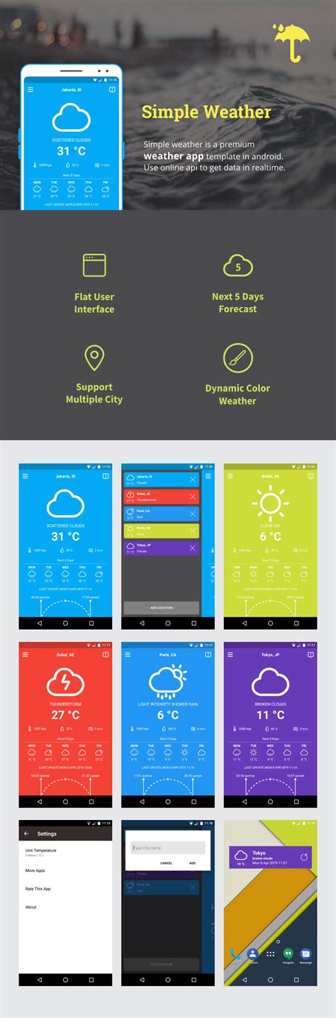 Simple Weather 5 4 By Dream Space CodeCanyon
