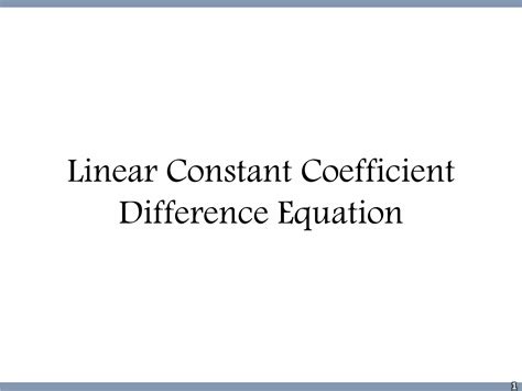 Difference Equation Pptx