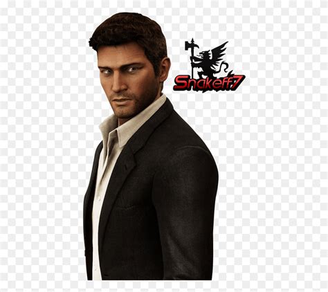 Nathan Drake Nathan Drake Render Suit Overcoat Coat Hd Png Download