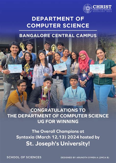 Christ University Department Of Computer Science On Linkedin Christuniversity Techfest