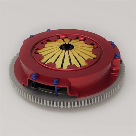 Clutch Assembly 3d Model By Cadd Edutec