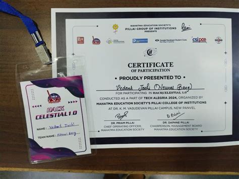 Vedant Joshi On Linkedin Hackcelestial Techalegria Hackathon