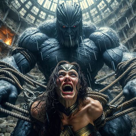 Wonder Woman Tied By Kalibak By Murkasar On Deviantart