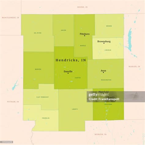 In Hendricks County Vector Map Green High Res Vector Graphic Getty Images