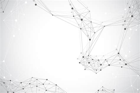 Premium Vector Technology Abstract Background With Connected Line And Dots Big Data