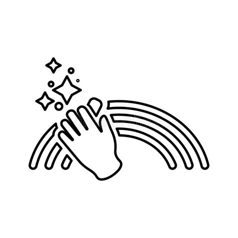 Clean Cleaning Cloth Outline Icon Line Art Vector Stock Vector Illustration Of Domestic