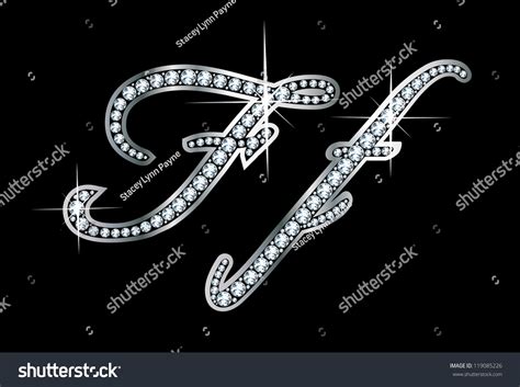 Stunningly Beautiful Script F F Set Stock Vector Royalty Free 119085226 Shutterstock