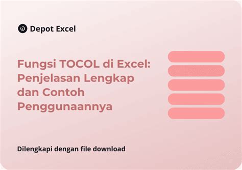 Fungsi Tocol Di Excel Penjelasan Lengkap Dan Contoh Penggunaannya Fungsi Tocol Di Excel Penjelasan Lengkap Dan Contoh Penggunaannya