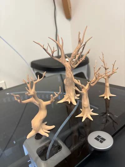Set Of 4 Dead Trees For Dungeons And Dragons Dnd By Mysstra Hueforge