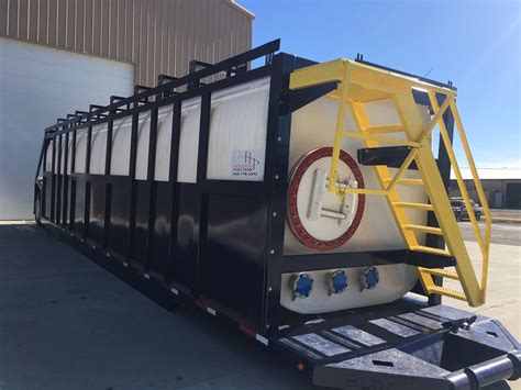 18 000 Gal Hcl Polypropylene Container Tank 40 Long Houston Polytank