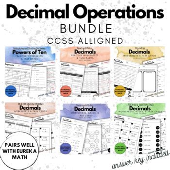 Decimal Operations Bundle By Miss Murray S Materials TPT