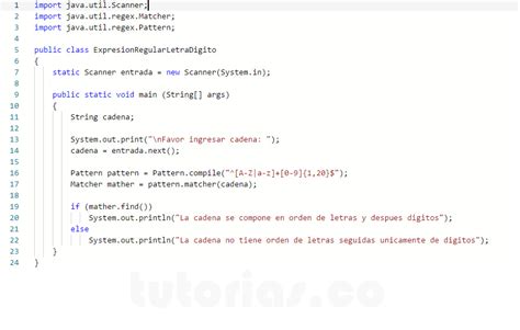 Funciones Java Expresion Regular Letra Digito