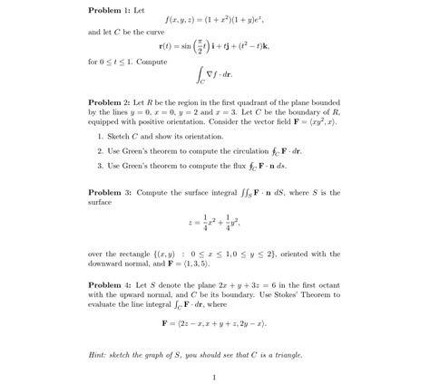 Solved Problem 1: Letf(x,y,z)=(1+x2)(1+y)ezand let C ﻿be the | Chegg.com