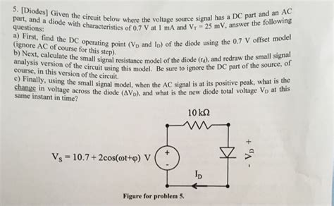 solved given the circuit below where the voltage source
