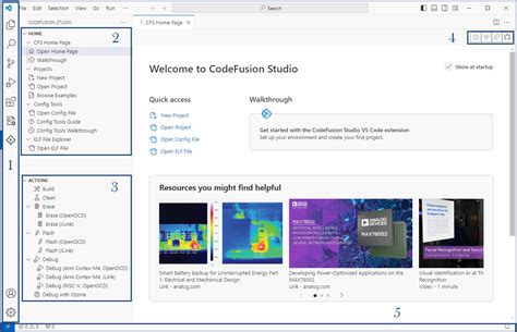 Navigation Codefusion Studio