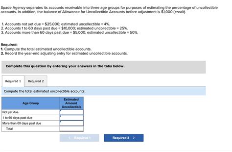 Solved Pade Agency Separates Its Accounts Receivable Into Chegg Com