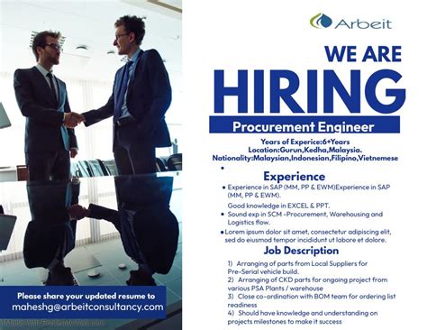 Mahesh Babu On Linkedin Wearehiring Malaysiajobs Malaysians Filipino Procurement Scm Sapmm