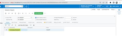 vendor table connection to attributes community