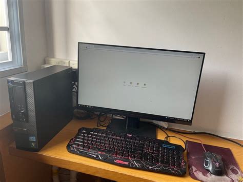 desktop computer pc dell optiplex cpu monitor gaming keyboard mouse