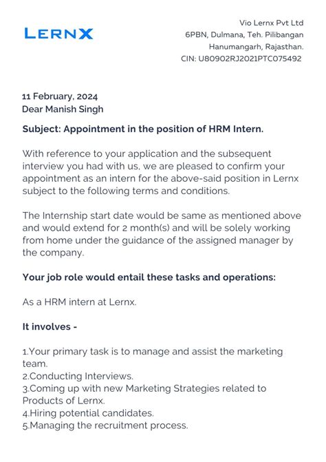 manish singh on linkedin internship lernx hrinternship