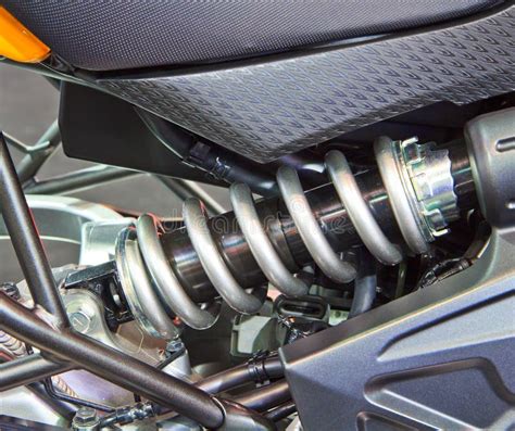 Motorcycle shock stock photo. Image of jump, coil, metallic - 32082742