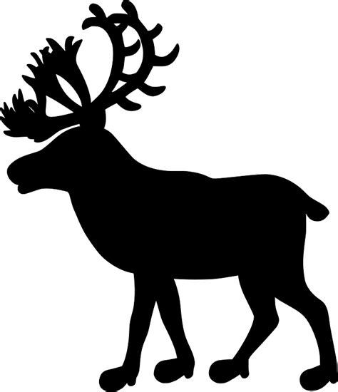 Reindeer Free Vector Silhouettes On