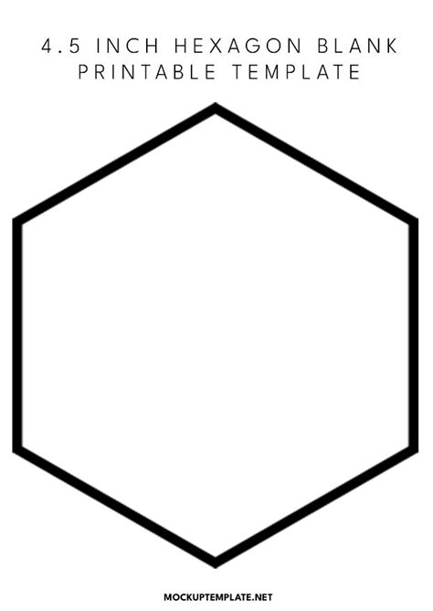 6 Inch Printable Hexagon Template Punmcw