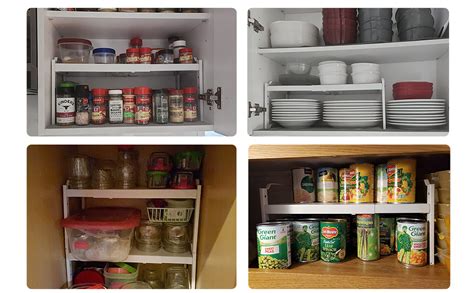2 Pack Kitchen Cabinet Shelves Organizers Expandable