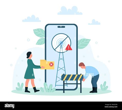 no signal warning message lost or bad internet connection problem