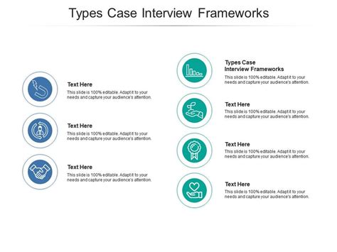 Types Case Interview Frameworks Ppt Powerpoint Presentation Slides Good Cpb Presentation