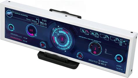 Display Screen Computer Temp Monitor 8 8 Inch Ips Theme Editor Auto Off Usb Power