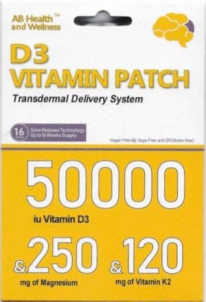 Vitamin D3 K2 And Magnesium Patch Ab Health Hub
