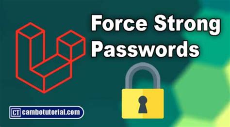 Cambotutorial Laravel Force User Setup Strong Password