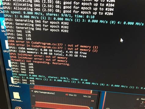 When I Put My 6 Gpu This Happen The Miner Crashes And With 5 Gpus No Problem R Ethermining