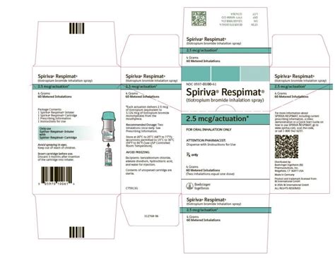Spiriva Respimat 25 Mcg Tiotropium Bromide Inhalation Spray Instructions