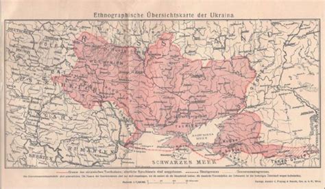 ვენაში 1914 წელს გამოცემული უკრაინის ეთნოგრაფიული რუკა
