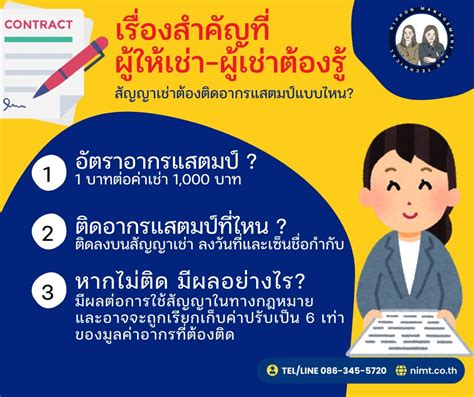 รับทำบัญชี ตรวจสอบบัญชี By Nimt 🏠 สัญญาเช่าต้องติดอากรแสตมป์แบบไหน เรื่องสำคัญที่ผู้ให้เช่า