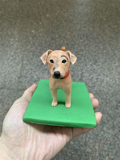 Polymer Clay Dog Figurine Rpolymerclay