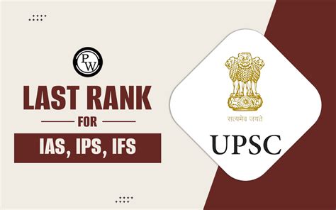 UPSC Rank Wise Post Last Rank For IAS IPS IFS Post