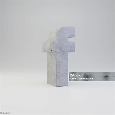 콘크리트 문자 F 소문자 흰색 배경에 고립 된 석고 텍스처와 3차원 형태에 대한 스톡 사진 및 기타 이미지 3차원 형태 건설 산업 건축 Istock