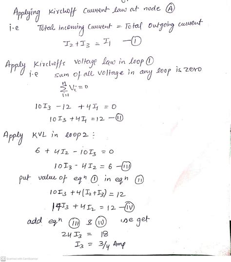 Answered Calculate The Currents I1 I2 I3 In The Bartleby