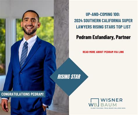 Wisner Baum On Linkedin We Are Very Happy To Announce That Wisner Baum Partner Pedram Esfandiary