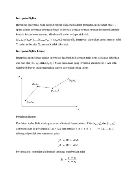 Interpolasi Spline Pdf