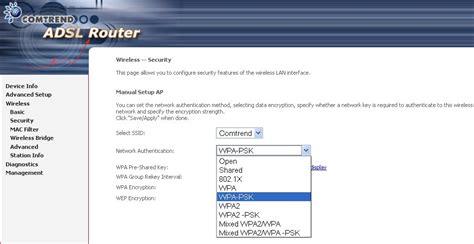 Comtrend 5372 5374 Wireless Modem Configuration
