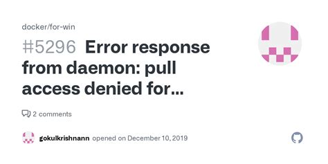 error response from daemon pull access denied for zalenium repository