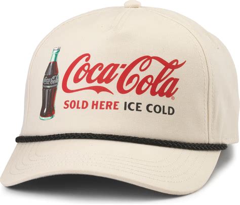 American Needle Officially Licensed Coca Cola Canvas Cappy Rope Hat