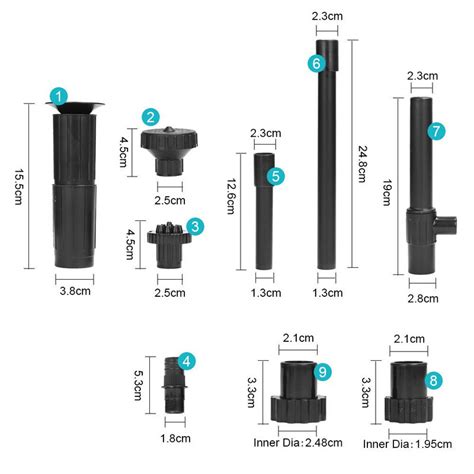 Badu Bg 1 комплект глави за разпръскване на воден фонтан градинско езерце глава на дюза за