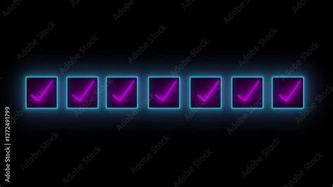 Businessman Hand Touching To Tick Correct Sign Mark On Checkbox From Checklist Outline Neon